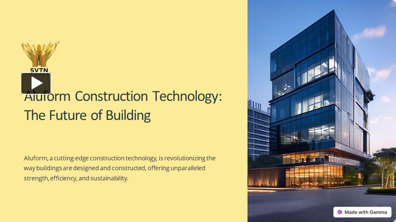 Aluform Construction Technology: The Future of Building (1 ...