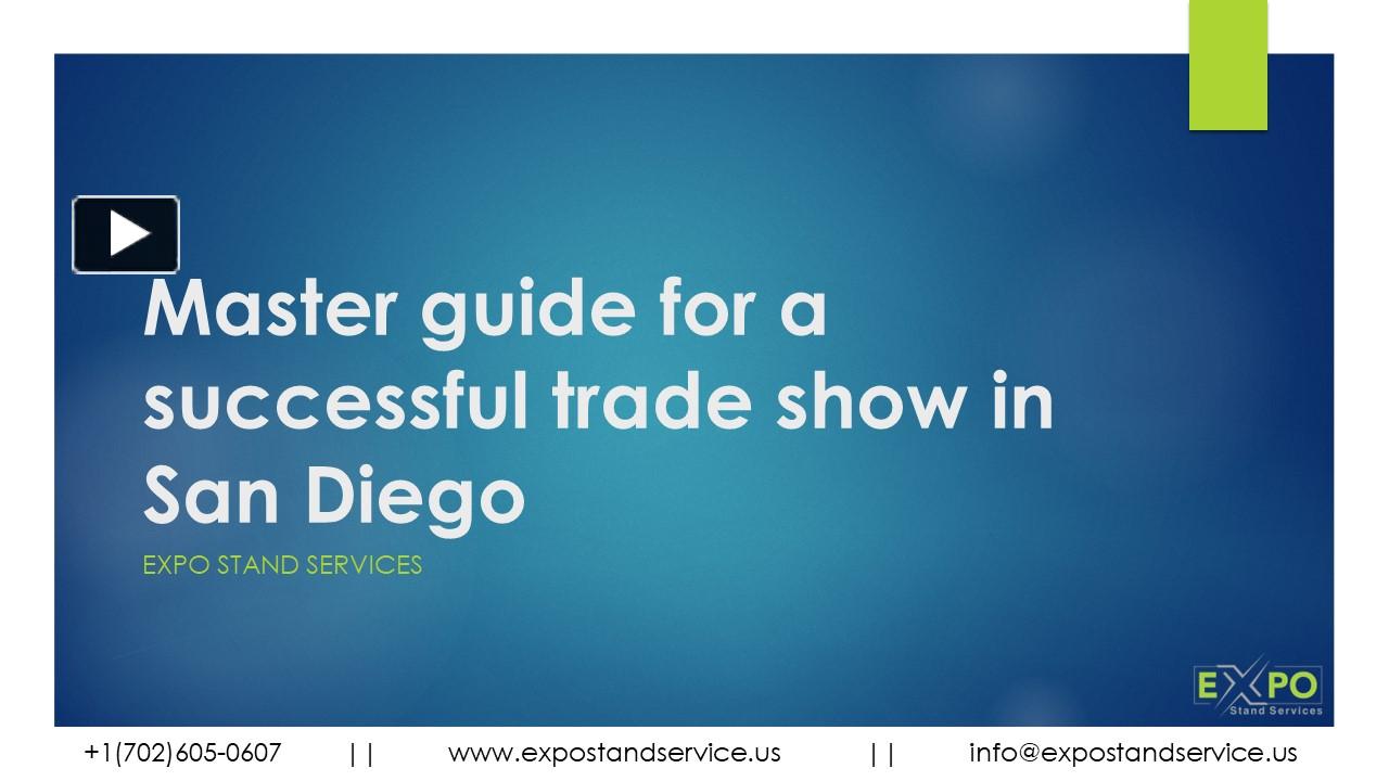PPT – Master guide for a successful trade show in San Diego PowerPoint ...
