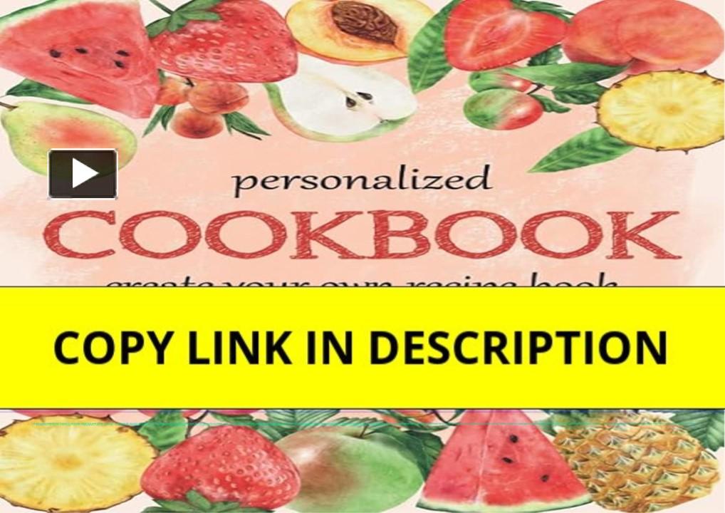 PPT – download Personalized Cookbook - Create Your Own Recipe Book ...