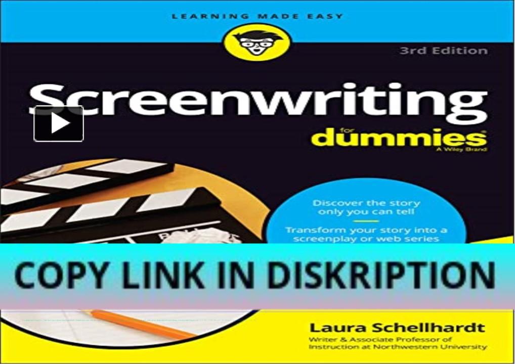 PPT – READ/DOWNLOAD Screenwriting For Dummies PowerPoint presentation ...