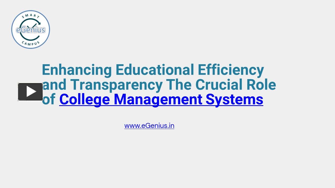 PPT – College Management Systems PowerPoint presentation | free to ...