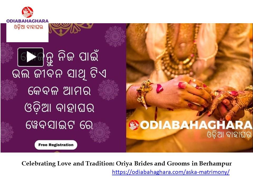 PPT – Celebrating Love and Tradition: Oriya Brides and Grooms in ...