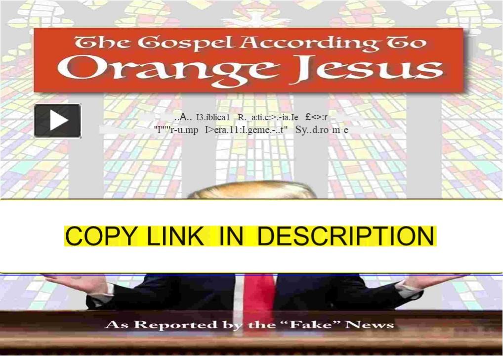 [PDF]⚡ The Gospel According to Orange Jesus: A Biblical Rationale for ...