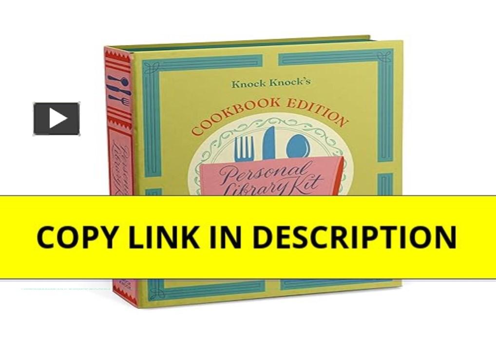 PPT – read Knock Knock Personal Library Kit: Cookbook Edition ...