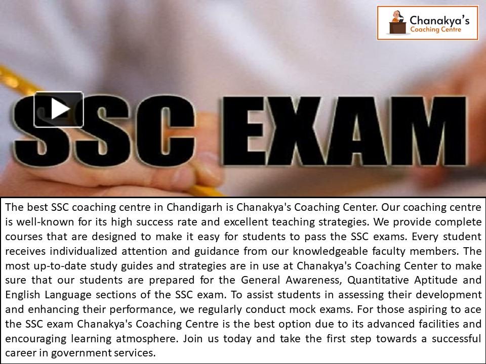 PPT – Best SSC Coaching Centre in Chandigarh PowerPoint presentation ...