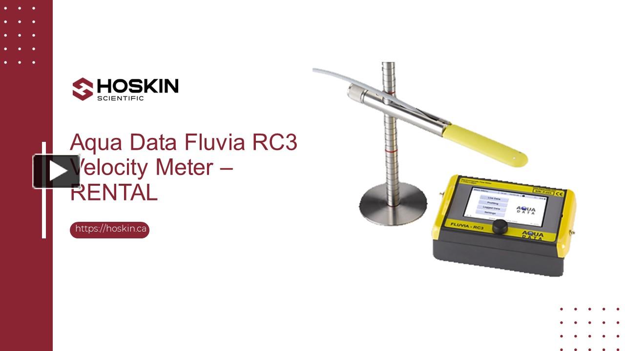 Aqua Data Fluvia Rc3 Velocity Meter | Water Measurement Rental Canada ...