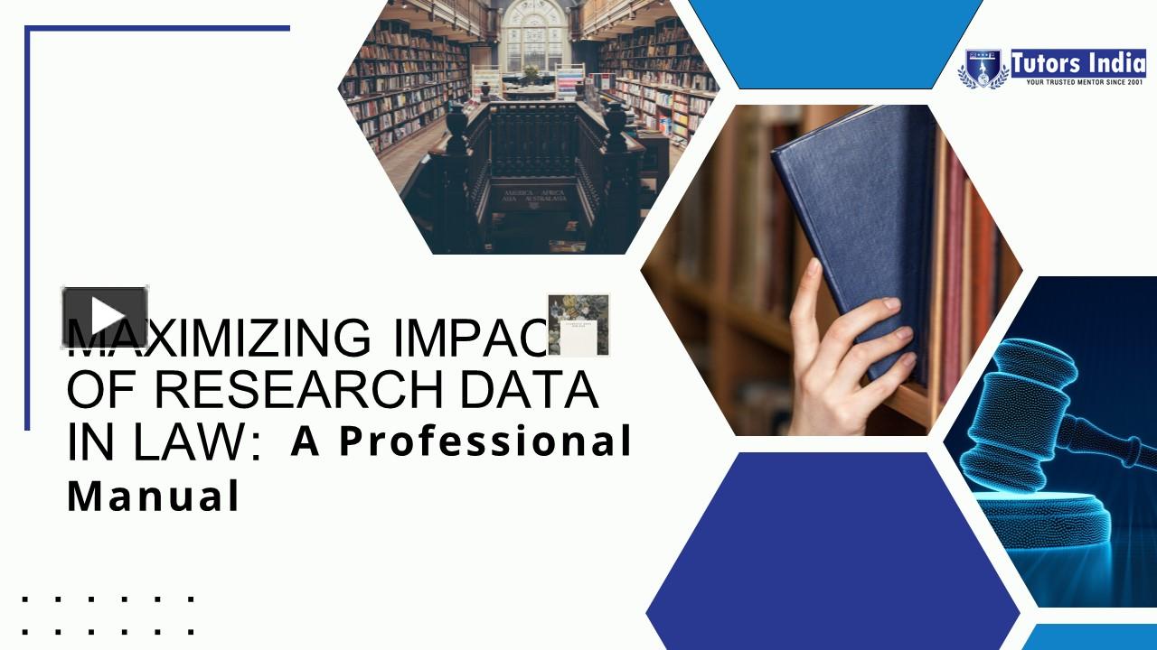 Maximizing Impact of Research Data in Law: A Professional Manual ...