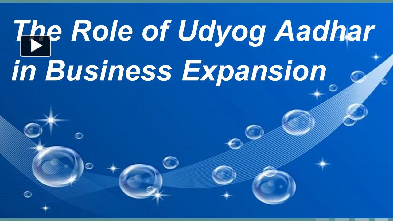 PPT – Udyog Aadhar Registration PowerPoint presentation | free to ...