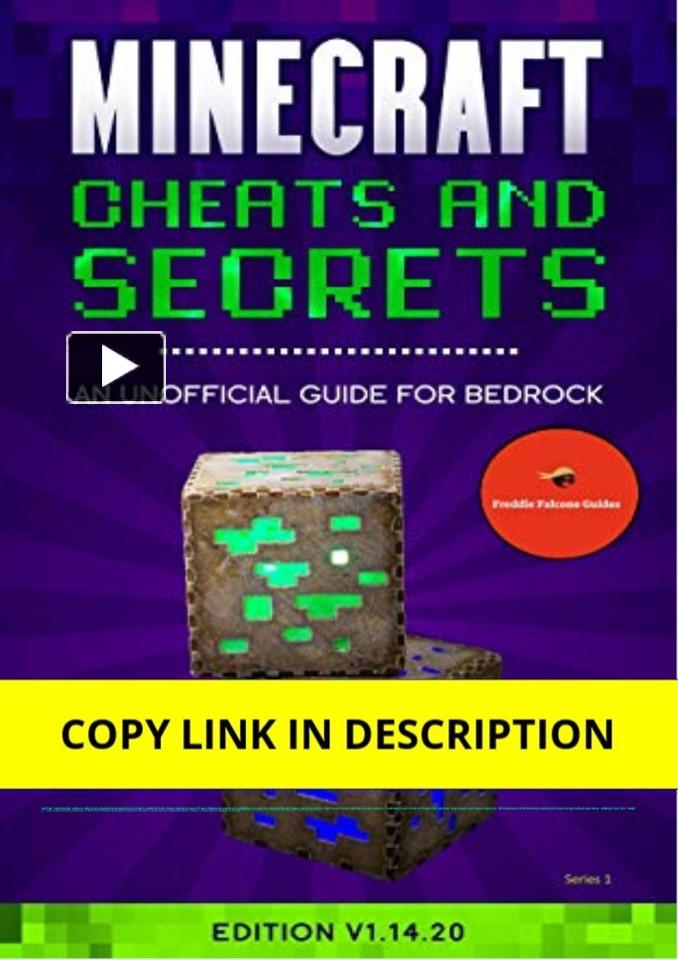 PDF Download Minecraft Cheats and Secrets An Unofficial Guide For ...