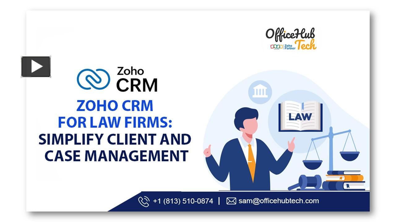 PPT – Zoho CRM for Law Firms: Simplify Client and Case Management ...