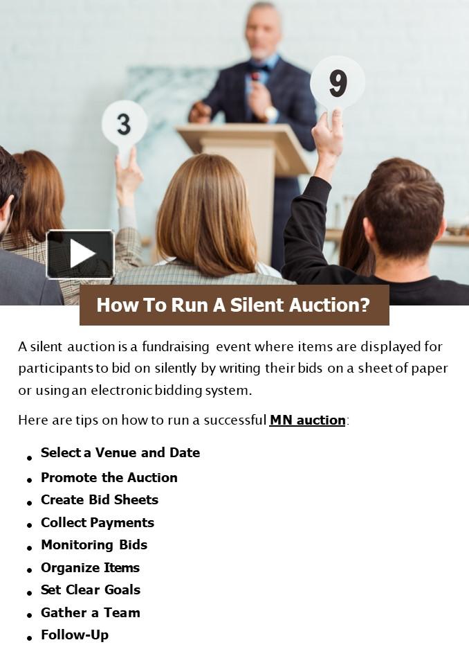 How To Run A Silent Auction? presentation | free to download