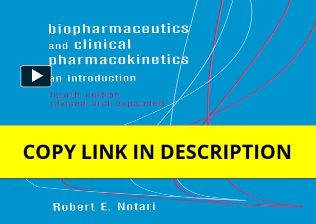 PPT – DOWNLOAD [PDF] Biopharmaceutics and Clinical Pharmacokinetics: An ...