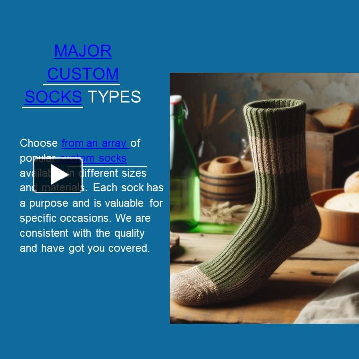 PPT – Major Custom Sock Types PowerPoint presentation | free to ...