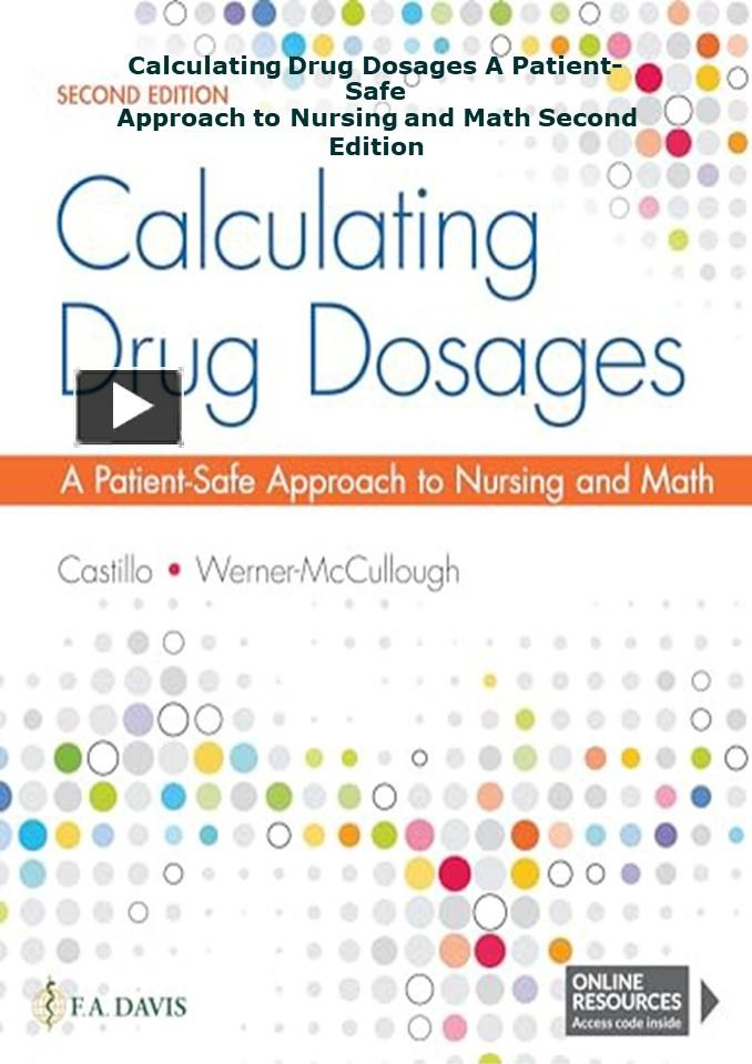 PPT – Download ⚡️PDF ️ Calculating Drug Dosages A Patient-Safe Approach ...