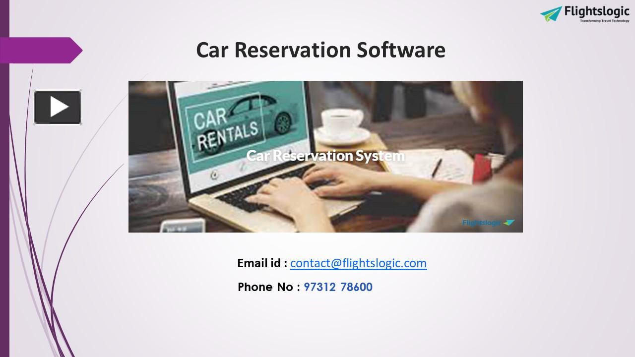 PPT – Car Reservation Software PowerPoint presentation | free to ...