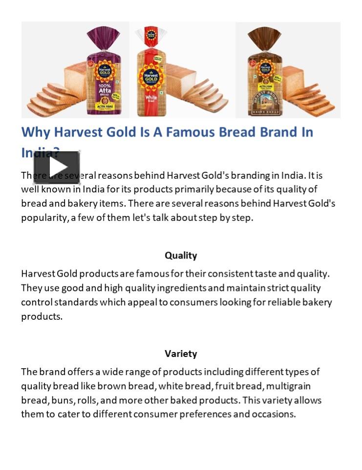 PPT – Why Harvest Gold Is A Famous Bread Brand In India PowerPoint ...