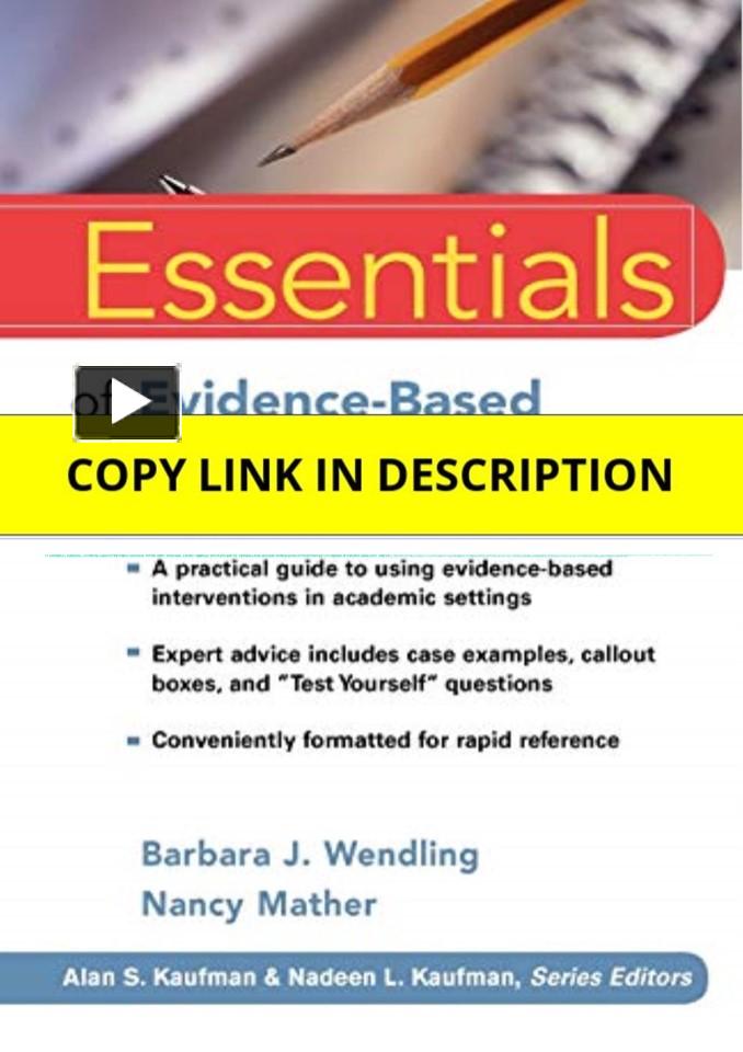 PPT – [PDF] Essentials of Evidence-Based Academic Interventions 1st ...