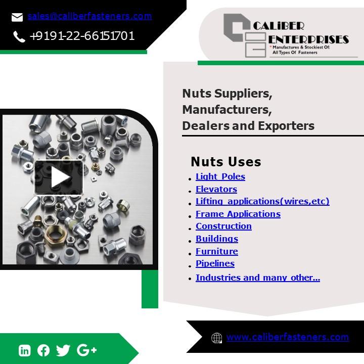 PPT – Nuts | Screws | Threaded Rods | Washers - Caliber Enterprises ...