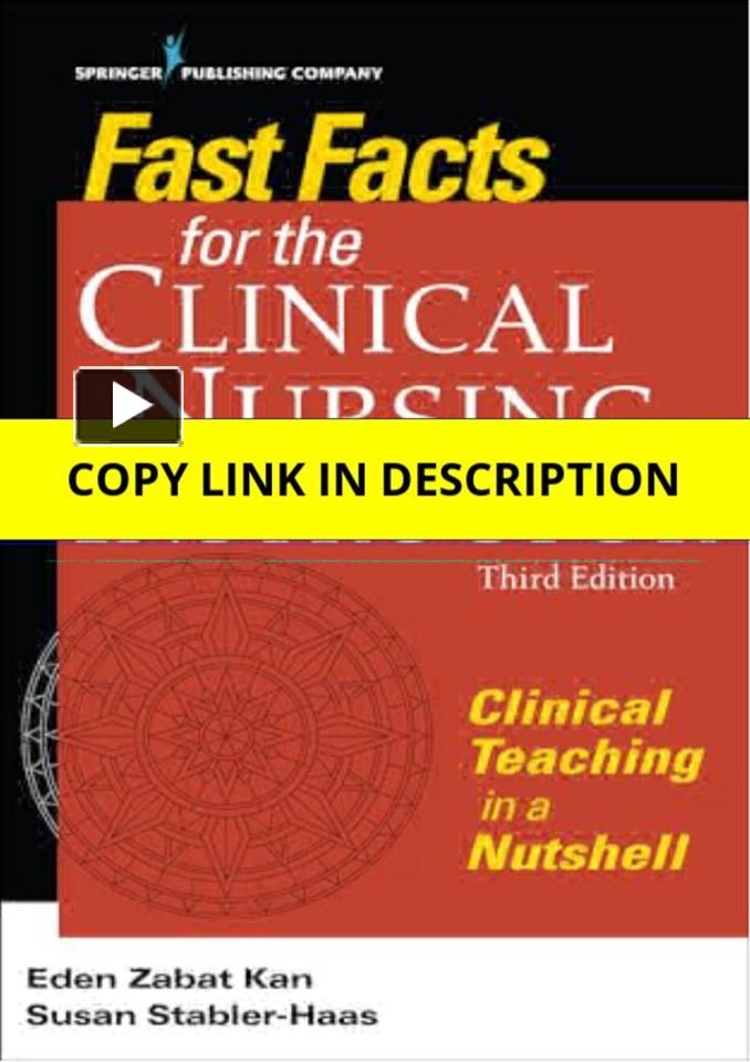 PPT – Download Fast Facts for the Clinical Nursing Instructor: Clinical ...