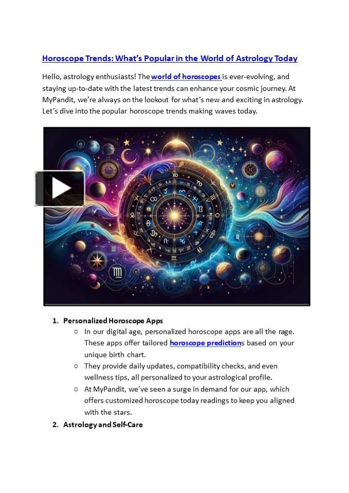 Horoscope Trends: What’s Popular in the World of Astrology Today ...