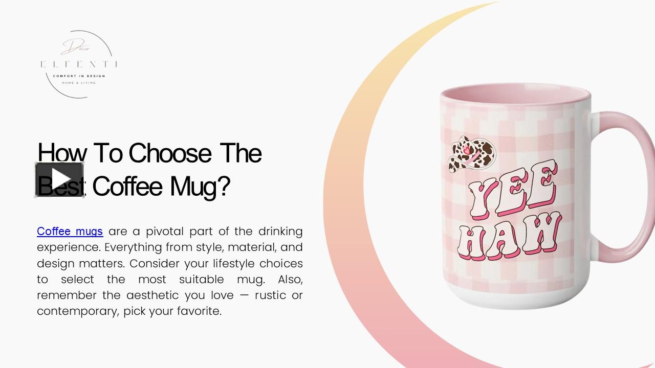 How To Choose The Best Coffee Mug? presentation | free to download