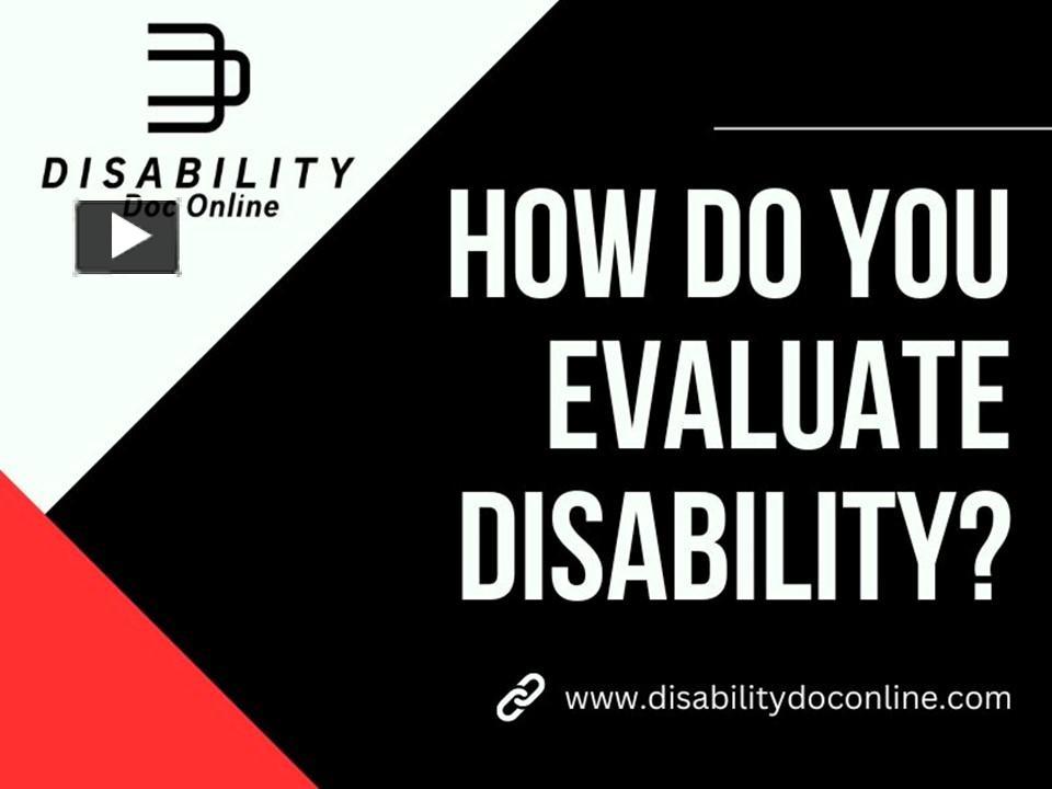 How Do You Evaluate Disability? presentation | free to download