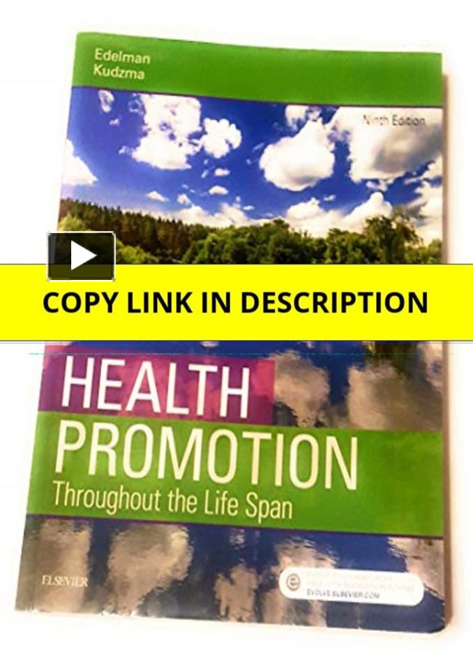 PPT – [PDF] Health Promotion Throughout the Life Span 9th Edition Full ...