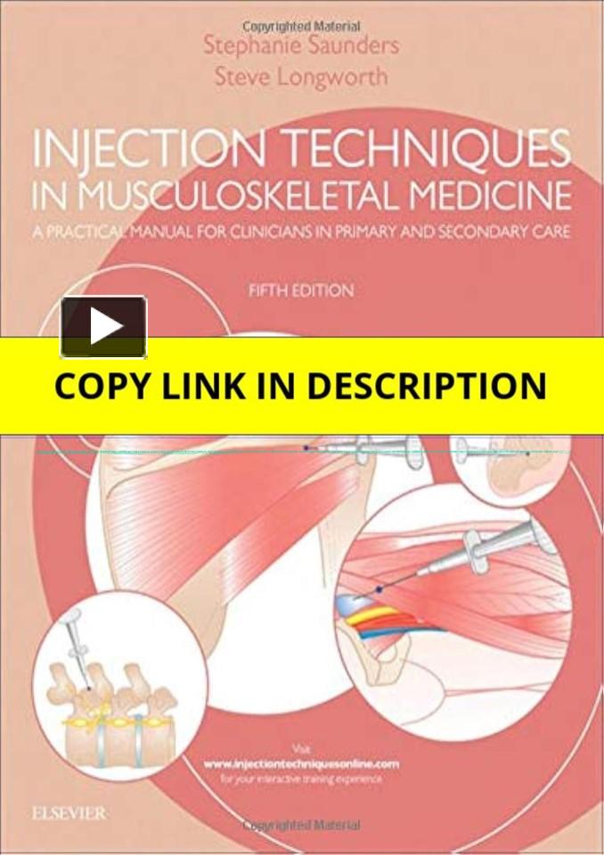 PDF Injection Techniques in Musculoskeletal Medicine: A Practical ...