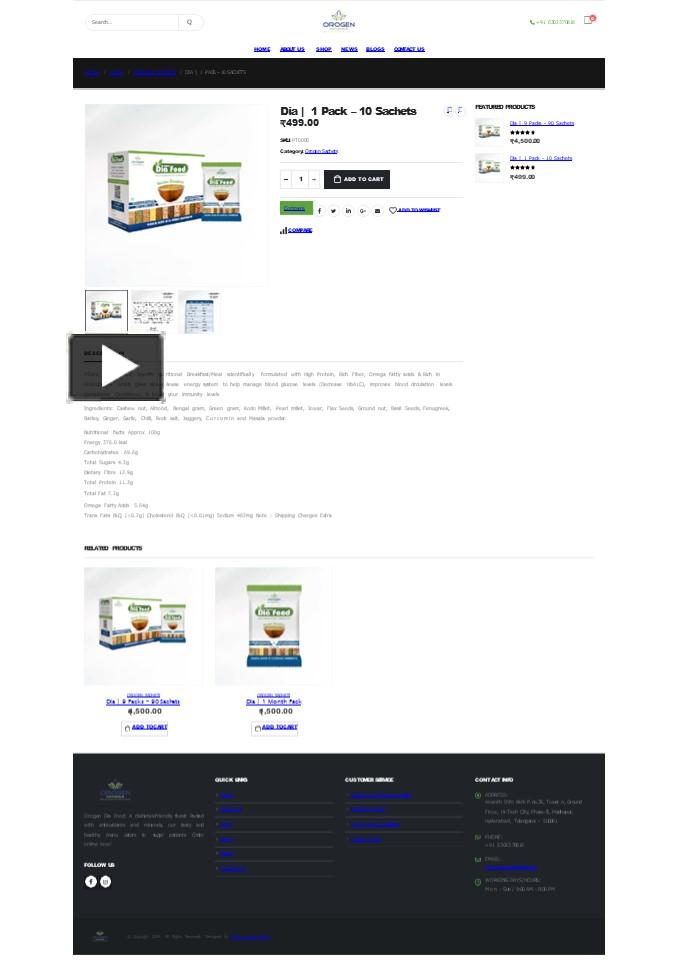 Orogen's Dia Food - Multigrain nutritional mix for diabetics ...