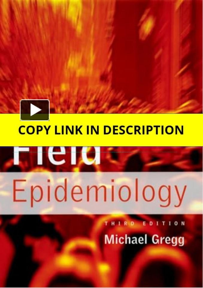 PPT – PDF Field Epidemiology 3rd Edition Full PowerPoint presentation ...