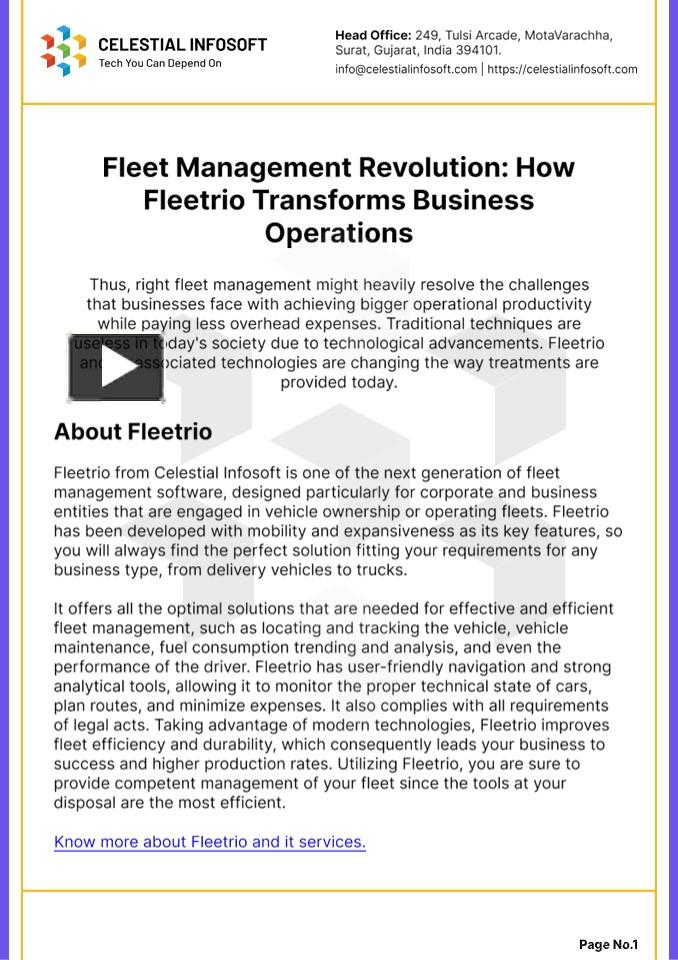 PPT – Fleet Management Software Development PowerPoint presentation ...