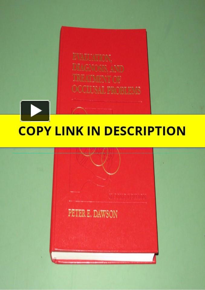 PPT – Download Evaluation, Diagnosis, And Treatment Of Occlusal ...