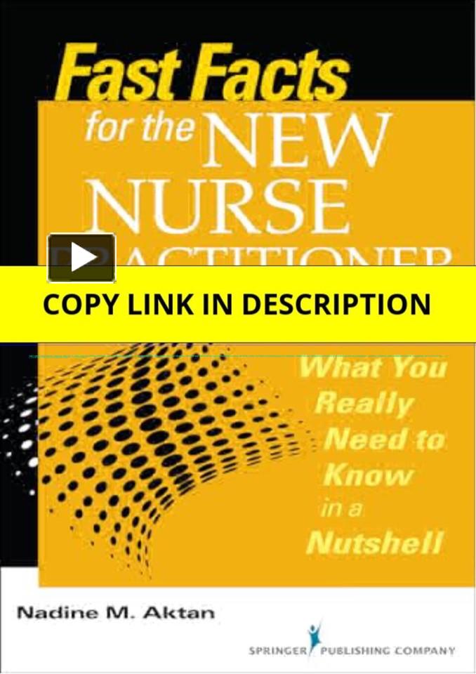 PDF Fast Facts for the New Nurse Practitioner: What You Really Need to ...
