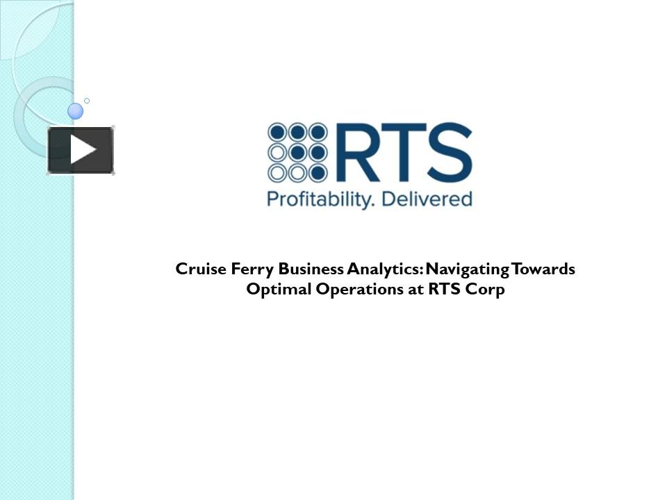 PPT – Cruise Ferry Business Analytics: Navigating Towards Optimal ...