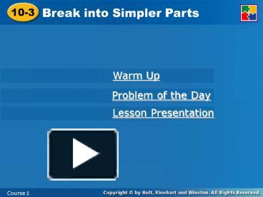 PPT – Warm Up PowerPoint presentation | free to view - id: 99d3c-NGZlN