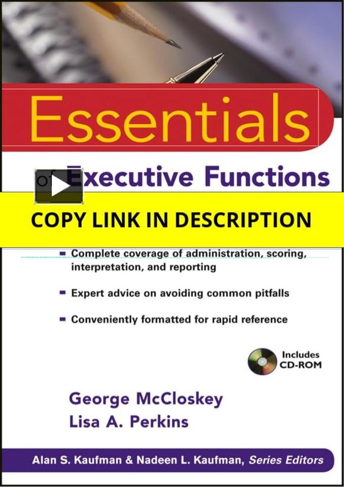 PPT – PDF Essentials of Executive Functions Assessment Free PowerPoint ...