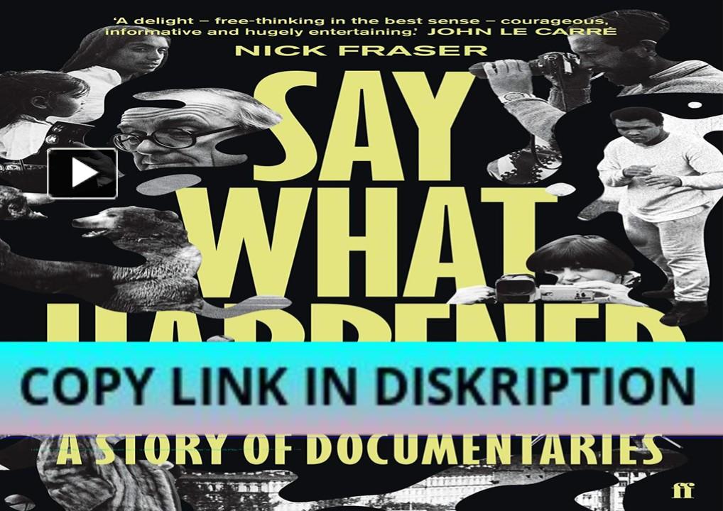 PDF_ Say What Happened presentation | free to download