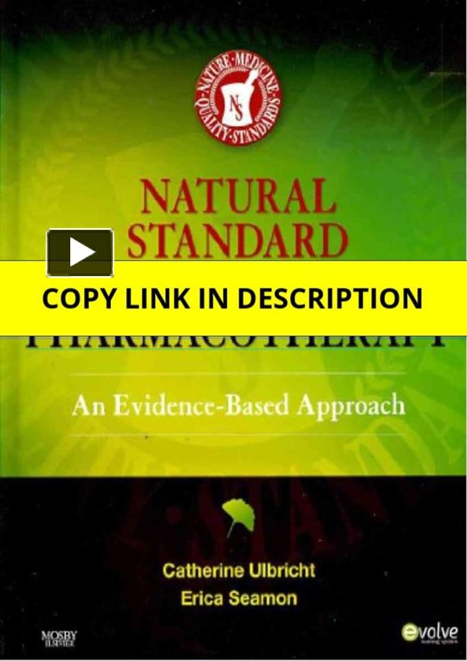 [PDF] Natural Standard Herbal Pharmacotherapy: An Evidence-Based ...