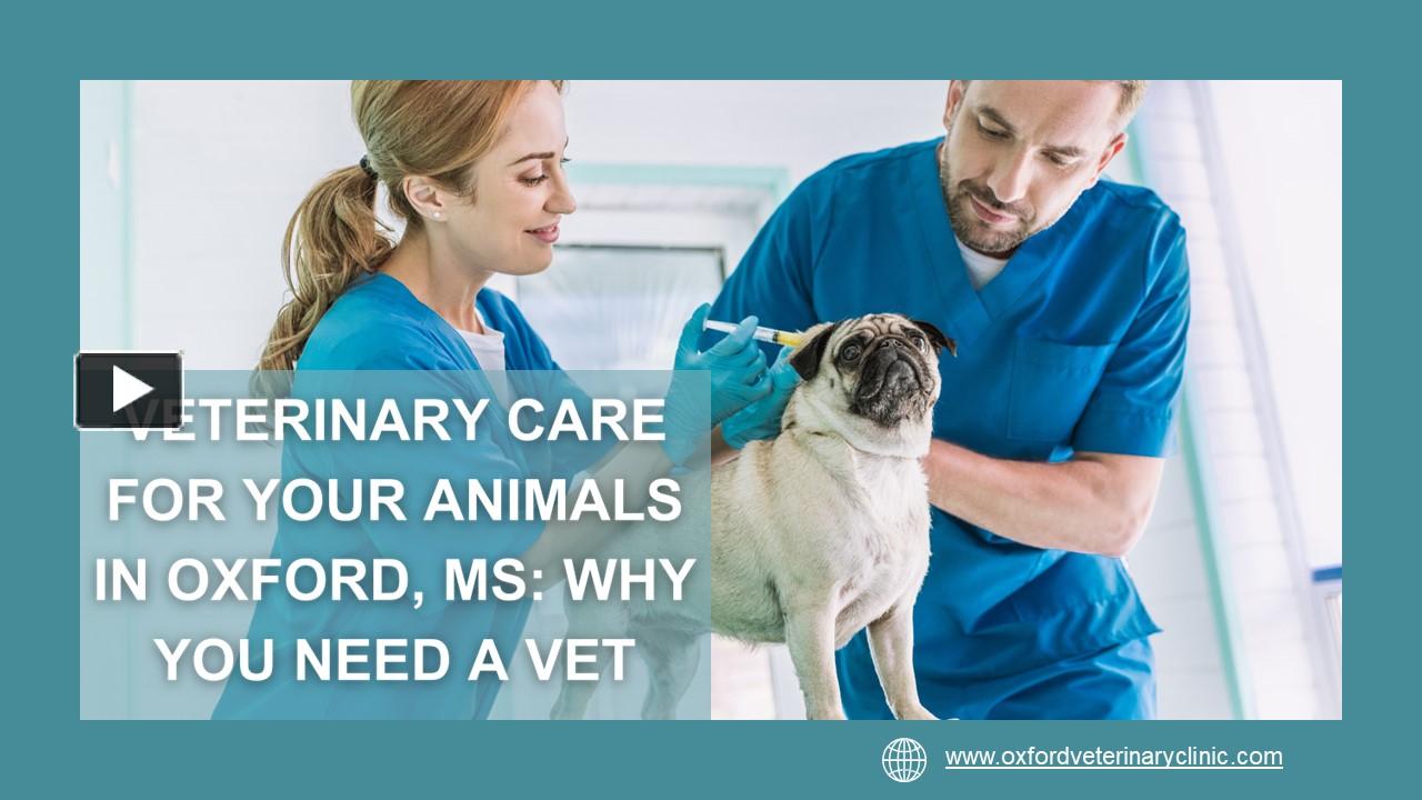 PPT – Veterinary Care for Your Animals in Oxford, Ms Why You Need a Vet ...