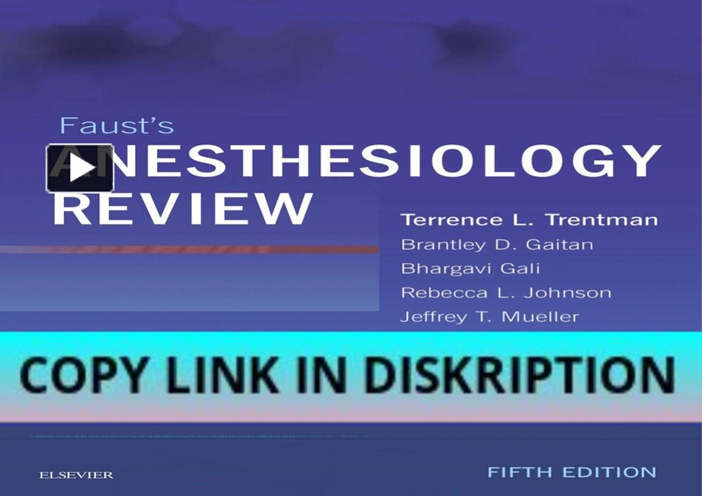 [PDF] DOWNLOAD Faust's Anesthesiology Review presentation | free to ...