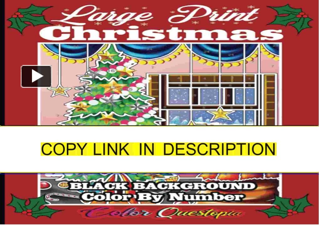 PPT – ⚡[PDF] Color By Number Large Print Christmas BLACK BACKGROUND ...