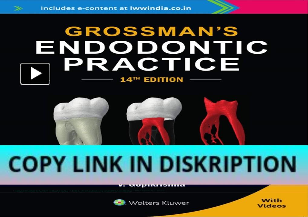 PPT – PDF Read Online Grossman’s Endodontic Practice PowerPoint ...