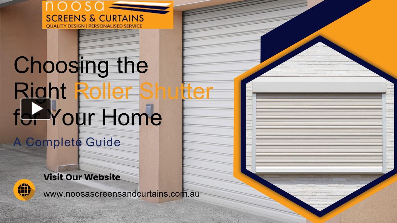 Choosing the Right Roller Shutter for Your Home presentation | free to ...