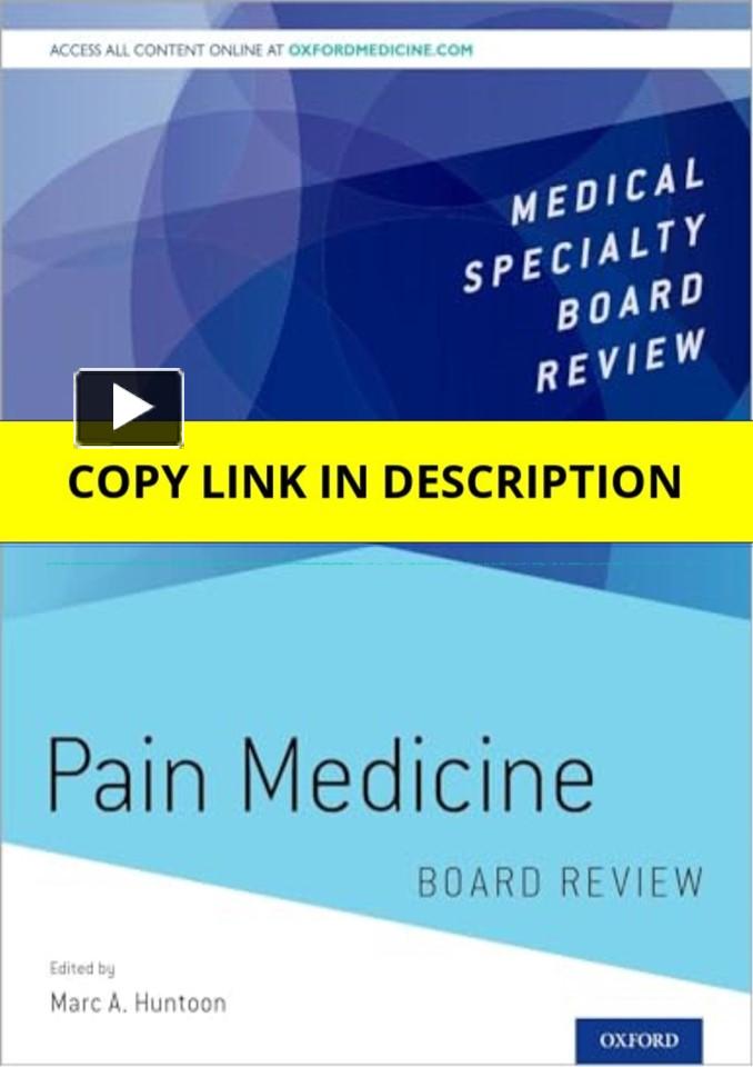 PDF Pain Medicine Board Review (Medical Specialty Board Review) Free ...
