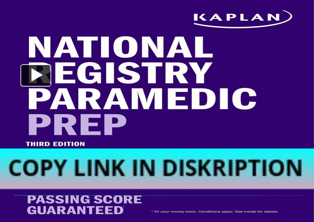 [PDF] DOWNLOAD National Registry Paramedic Prep: Study Guide ...