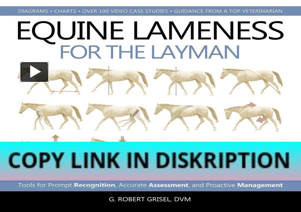 PDF KINDLE DOWNLOAD Equine Lameness for the Layman: Tools fo ...