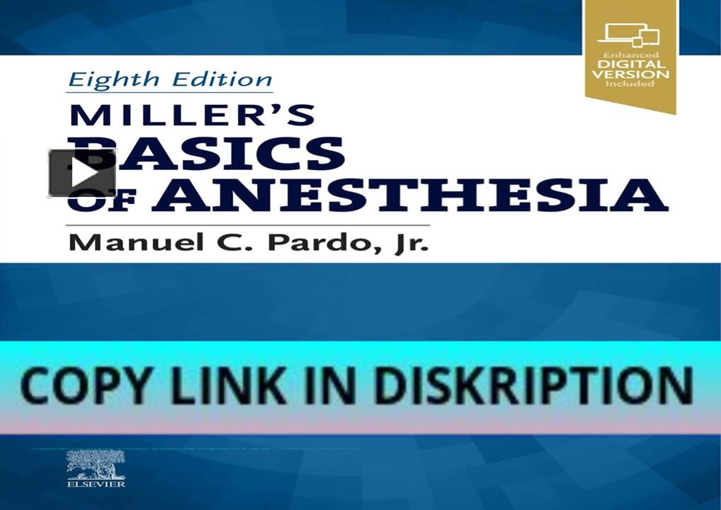 PDF KINDLE DOWNLOAD Miller’s Basics of Anesthesia presentation | free ...