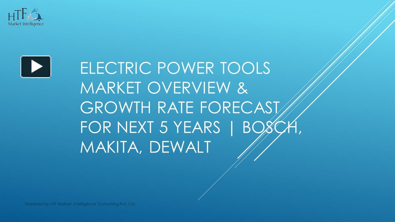 Electric Power Tools presentation | free to download