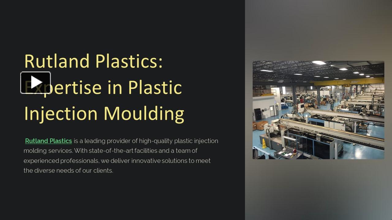 PPT – Rutland Plastics: Leading the Way in Plastic Injection Moulding ...