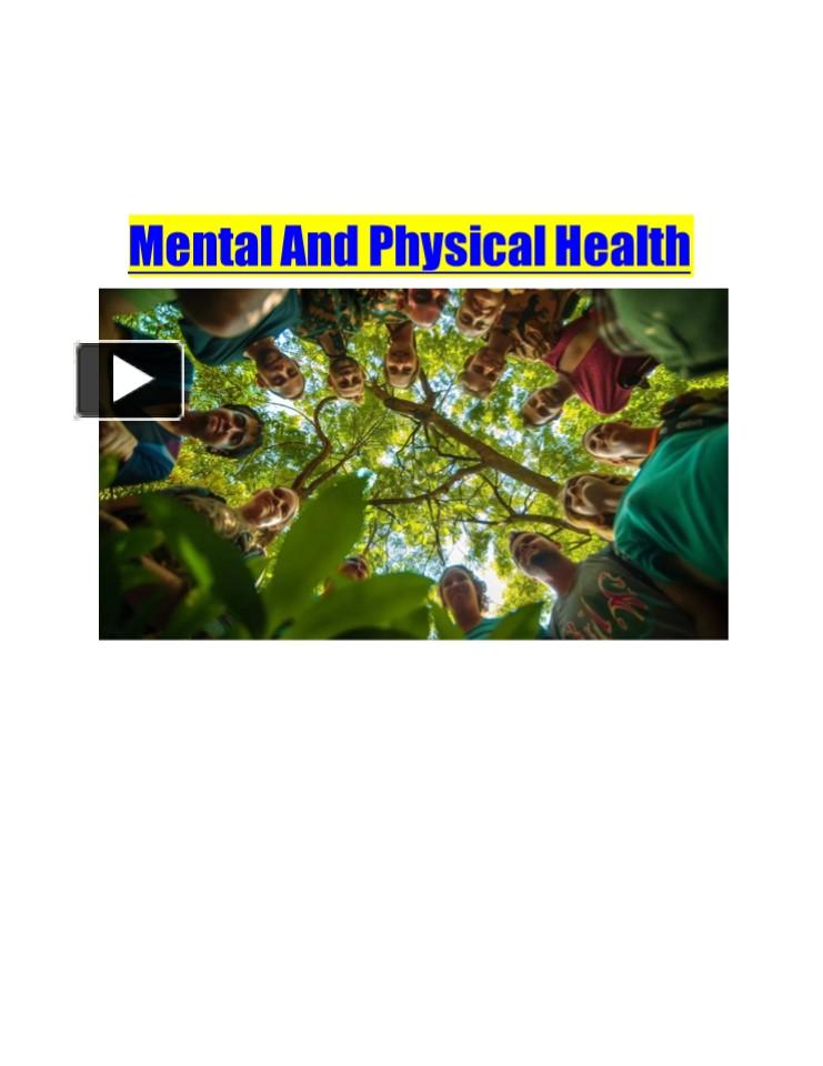 Mental and Physical Health presentation | free to download